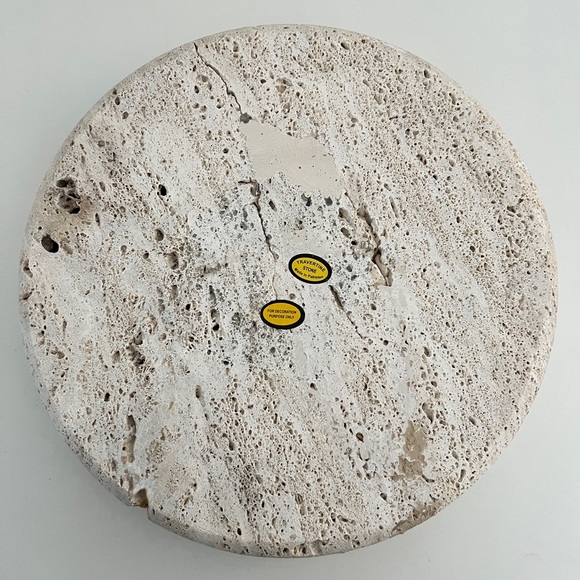 Accents | International Brass House 12in Travertine Stone Decorative ...
